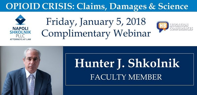 Partner Hunter Shkolnik: Speaker On Opioid Crisis | Opioid Crisis